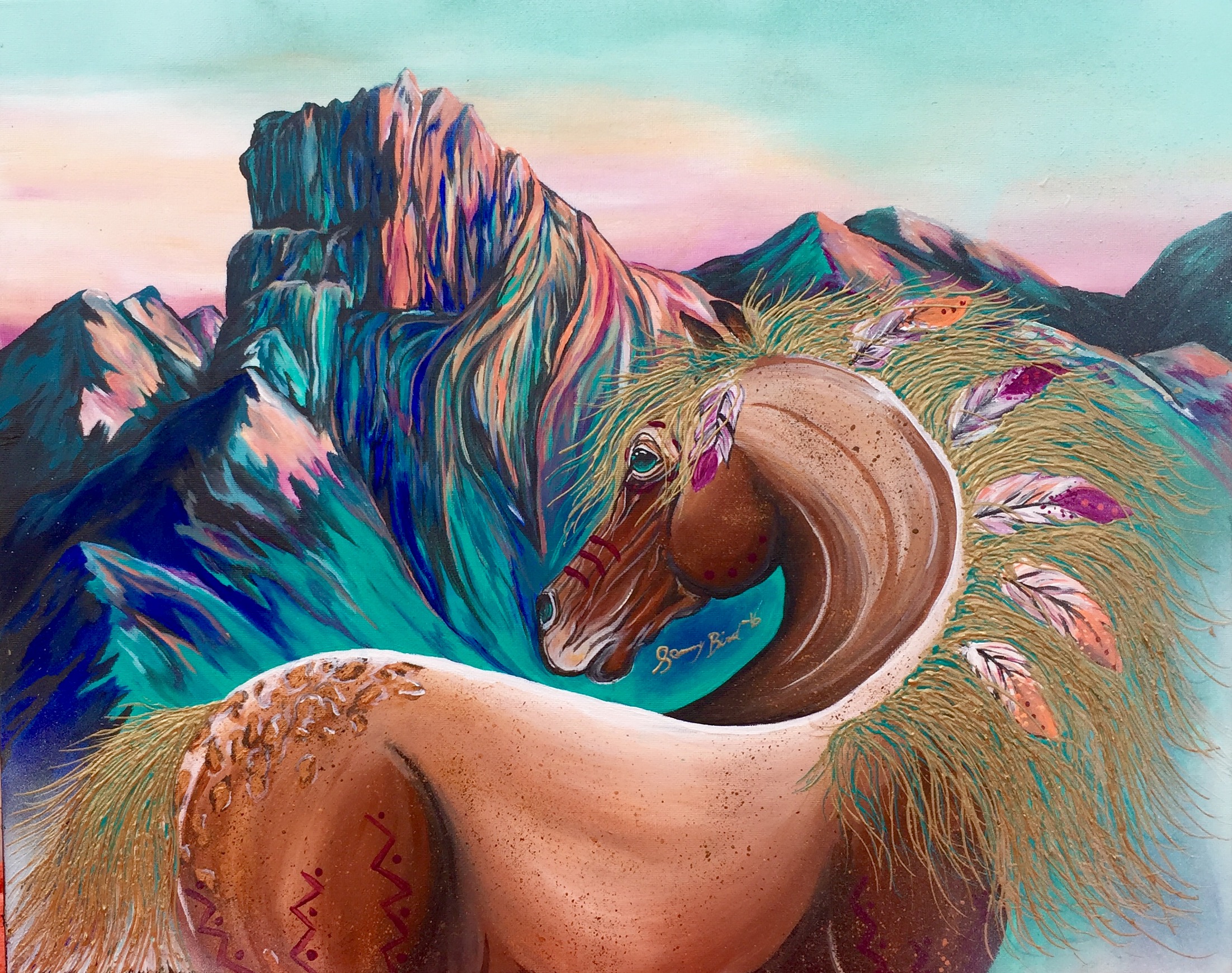 Palomino Paintings by Sammy Jo Bird | Destination Native America