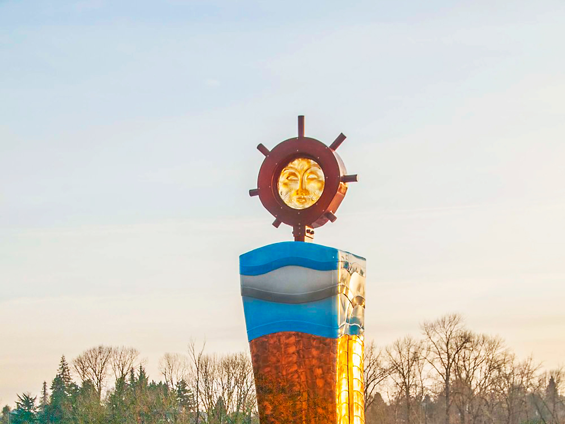 Lillian Pitt Public Artwork: River Guardian on the Willamette River ...